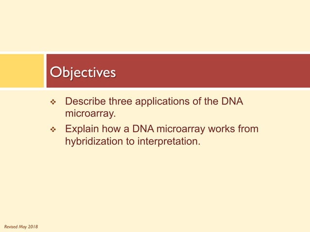 DNA_microarray_presentation Dna fingerprinting dna biotechnology | PDF ...