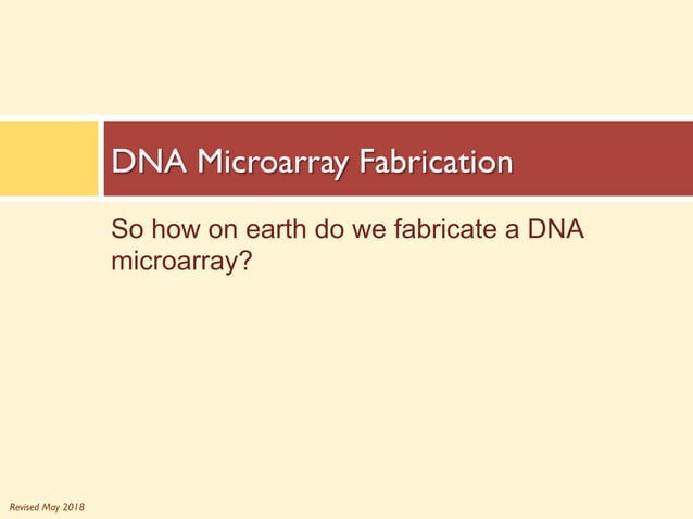 DNA_microarray_presentation Dna fingerprinting dna biotechnology | PDF ...