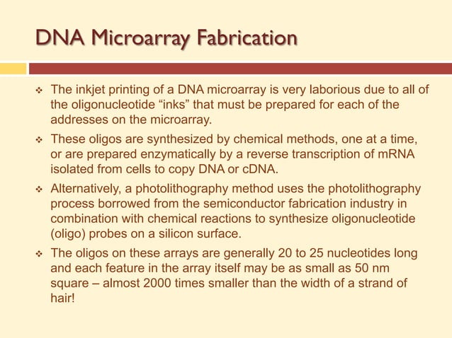 DNA_microarray_presentation Dna fingerprinting dna biotechnology | PDF | Genetics | Science