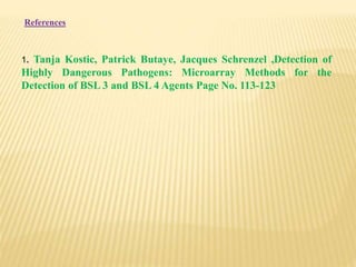Dna microarray technique for detection and identification of VIRUS | PPT