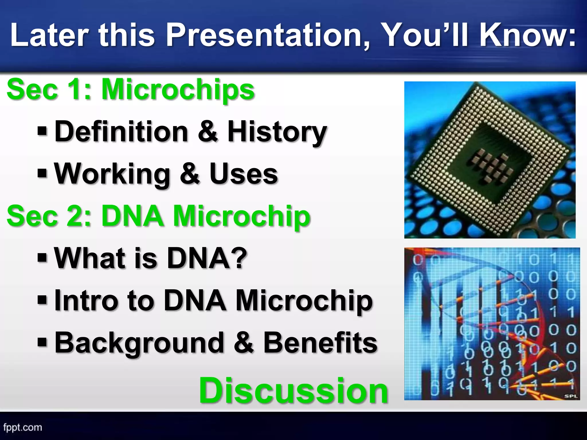 DNA Microchip | PPTX