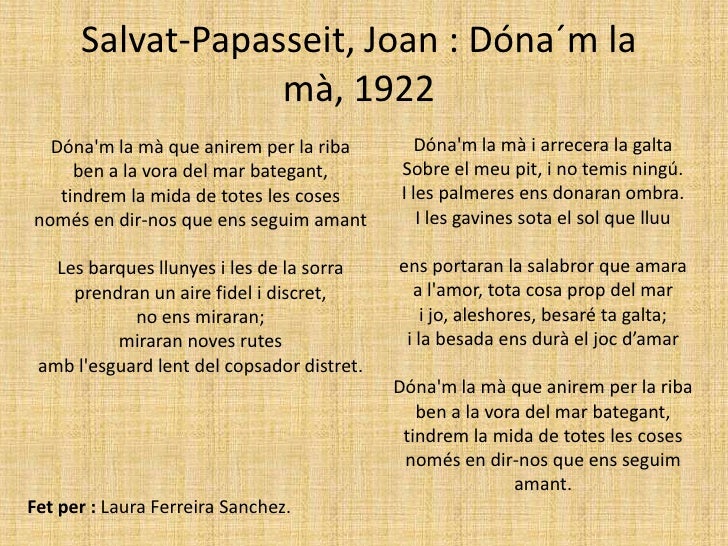 Dóna'm la mà (powerpint)