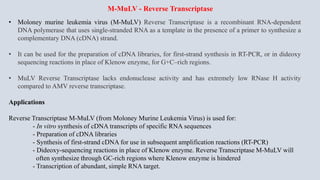 ENZYMES IN RECOMBINANT DNA TECHNOLOGY | PPTX