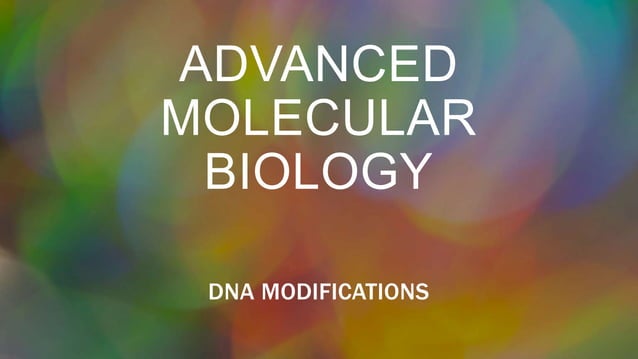 Dna modifications | PPTX