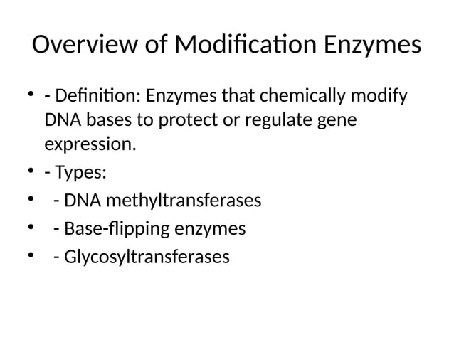 DNA_Modifying_Enzymes_Presentation.pptks | PPTX