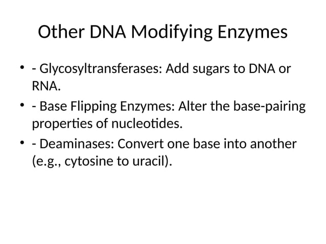 DNA_Modifying_Enzymes_Presentation.pptks | PPTX