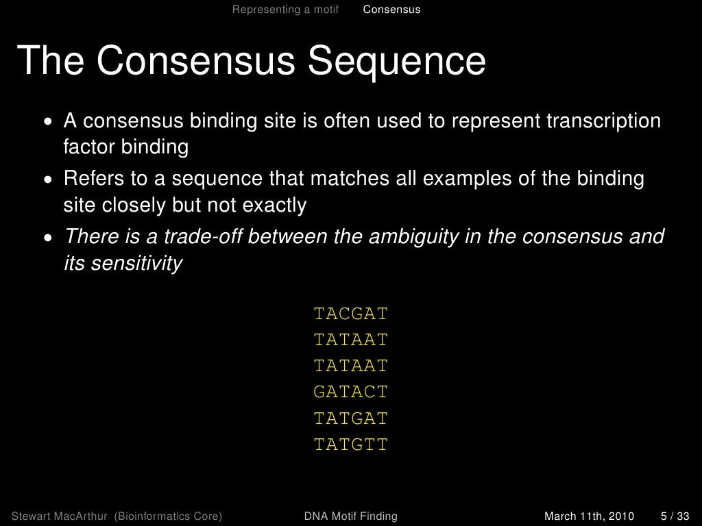 Dna Motif Finding 2010