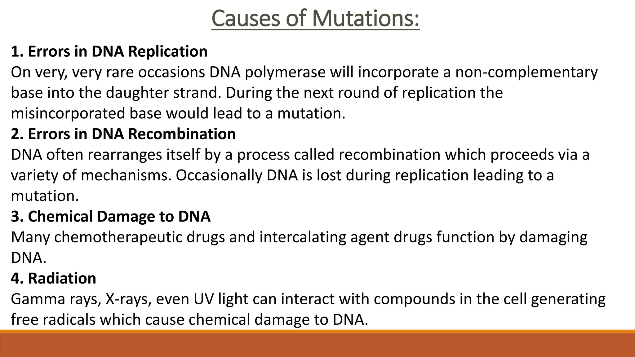 DNA Mutation and its Repair | PPTX