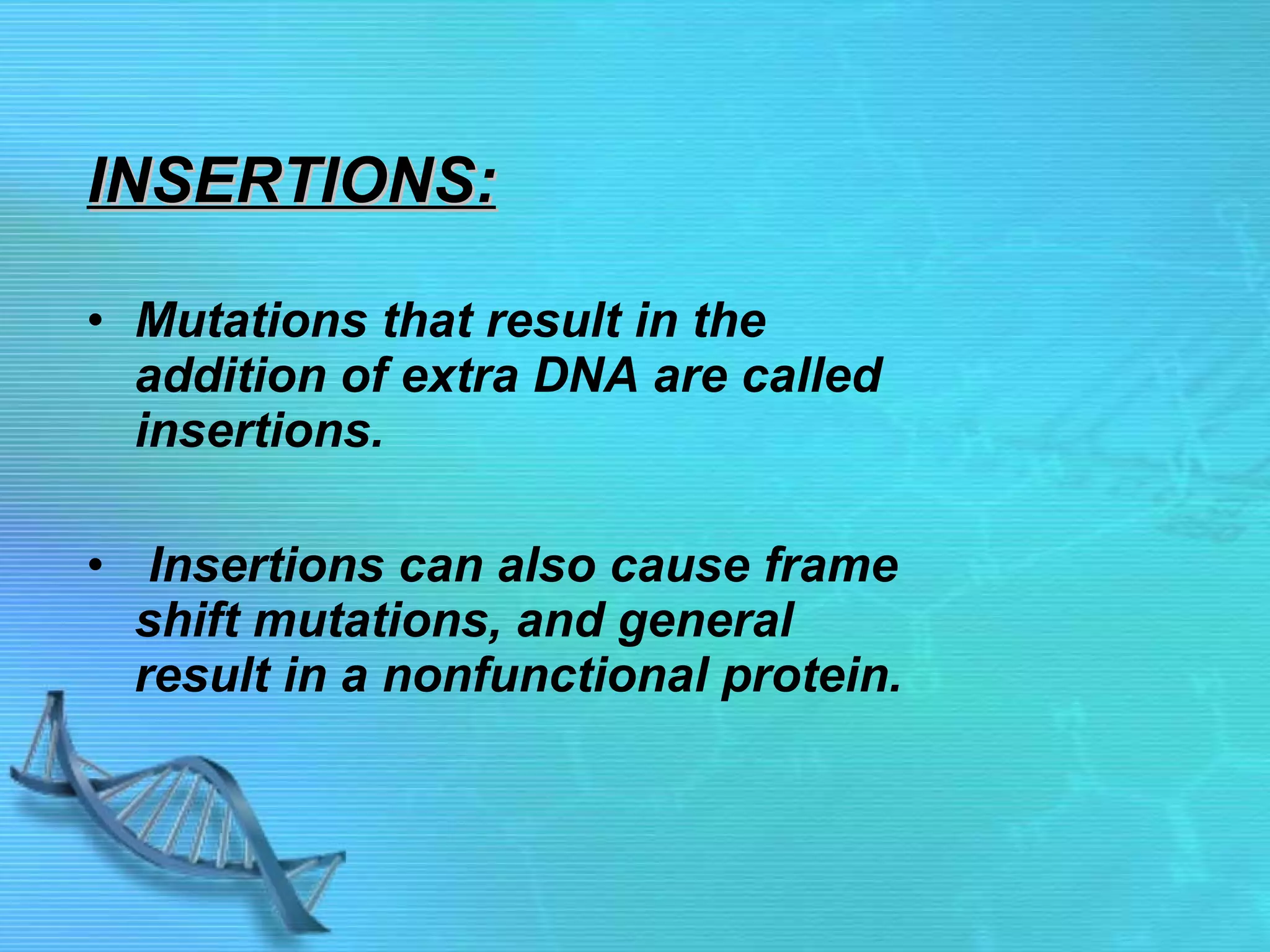 Dna Mutations | PPT