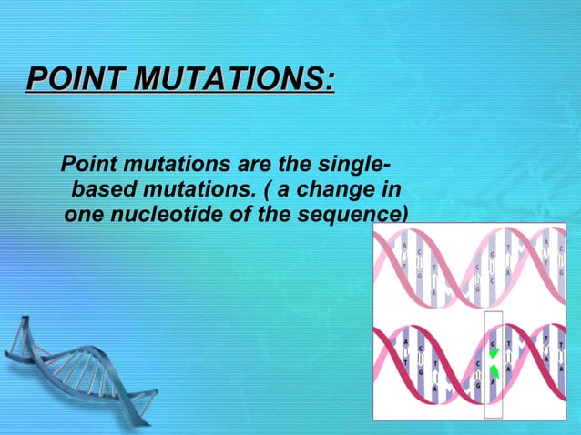 Dna Mutations | PPT | Genetics | Science
