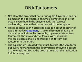 Dna mutations, recombination & repair | PPTX