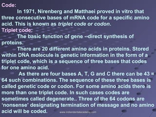 D.N.A and genetics /certified fixed orthodontic courses by Indian ...