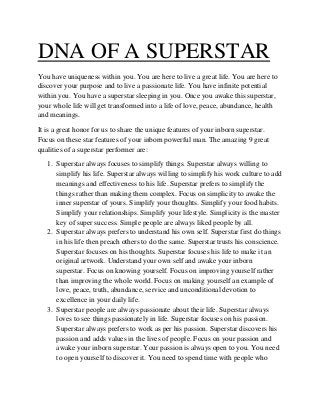 Deepak Burfiwala "DNA Of A SuperStar"