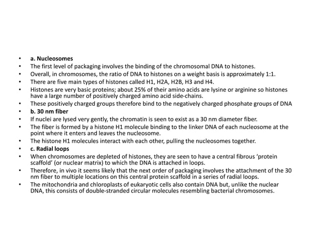 Dna Packaging Nuclosome And Solenoid Pptx