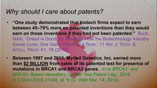 DNA Patent Law 101: The Myriad Decision and its Impact on Patenting ...
