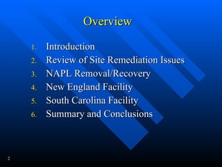 Dnapl Recovery Strategy For Coal Tar Final | PPT