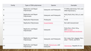 Dna polymerase biology arun | PPTX