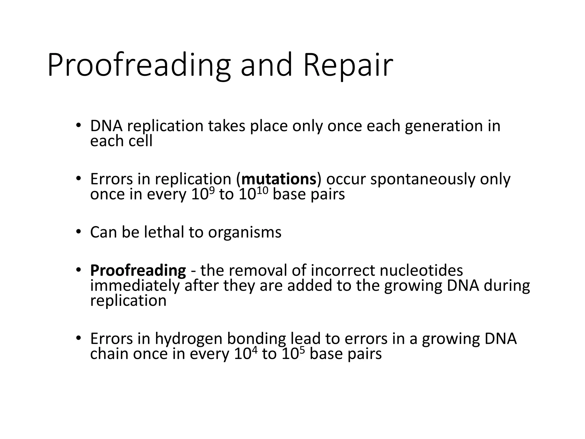 DNA polymerase proofreading and processivity.pptx