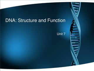 DNA Structure and Function Week 2 Lecture in Earth and Life Science | PPTX
