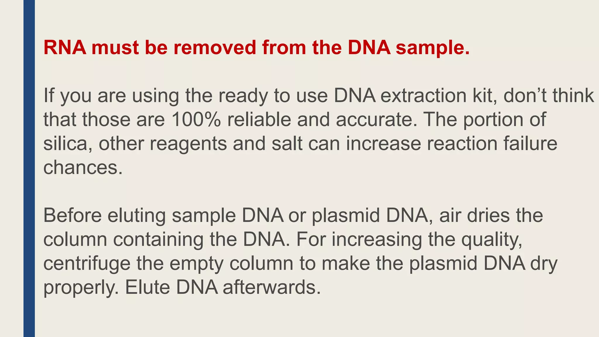 Preparing Genomic DNA for Sequencing | PPTX