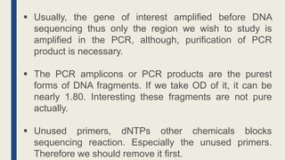 Preparing Genomic DNA for Sequencing | PPTX