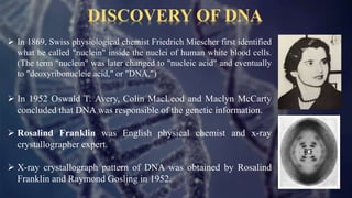 DNa Deoxyribonucleic acid- code of life | PPTX