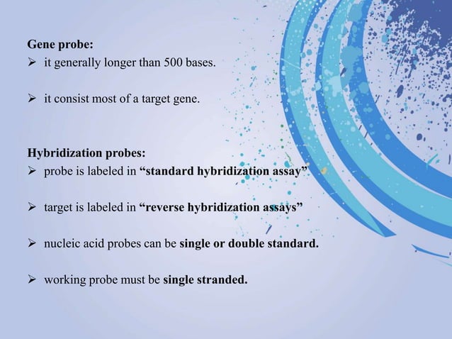 Dna probes | PPTX | Chemistry | Science