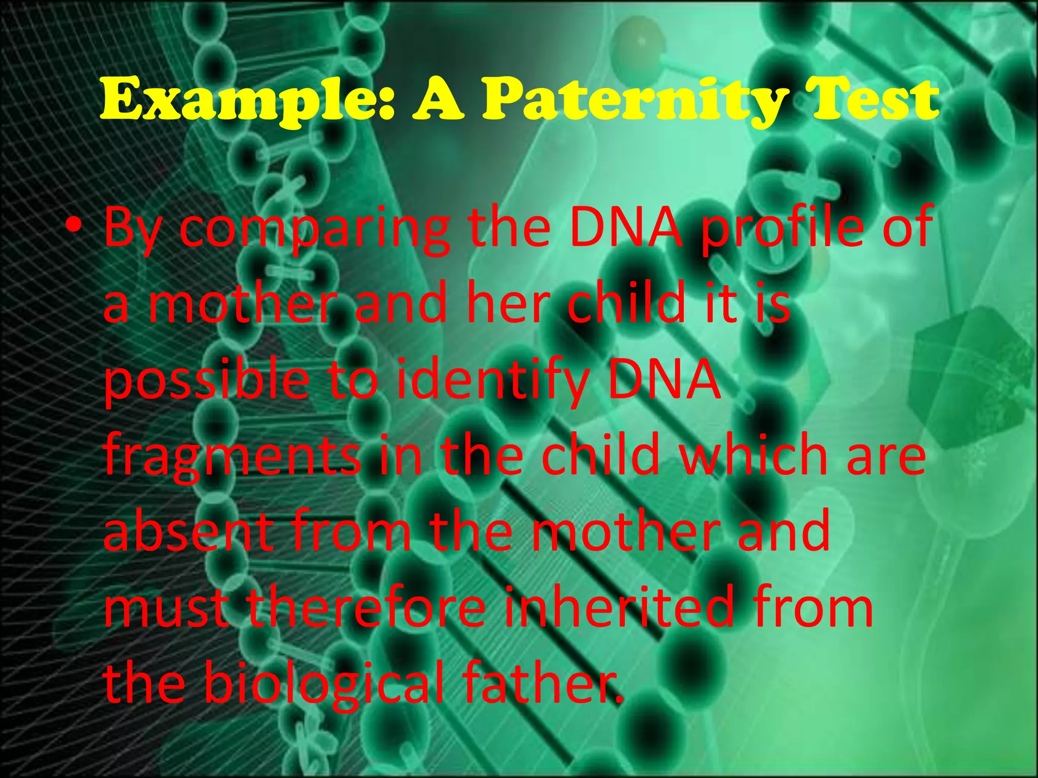 Dna profiling | PPTX