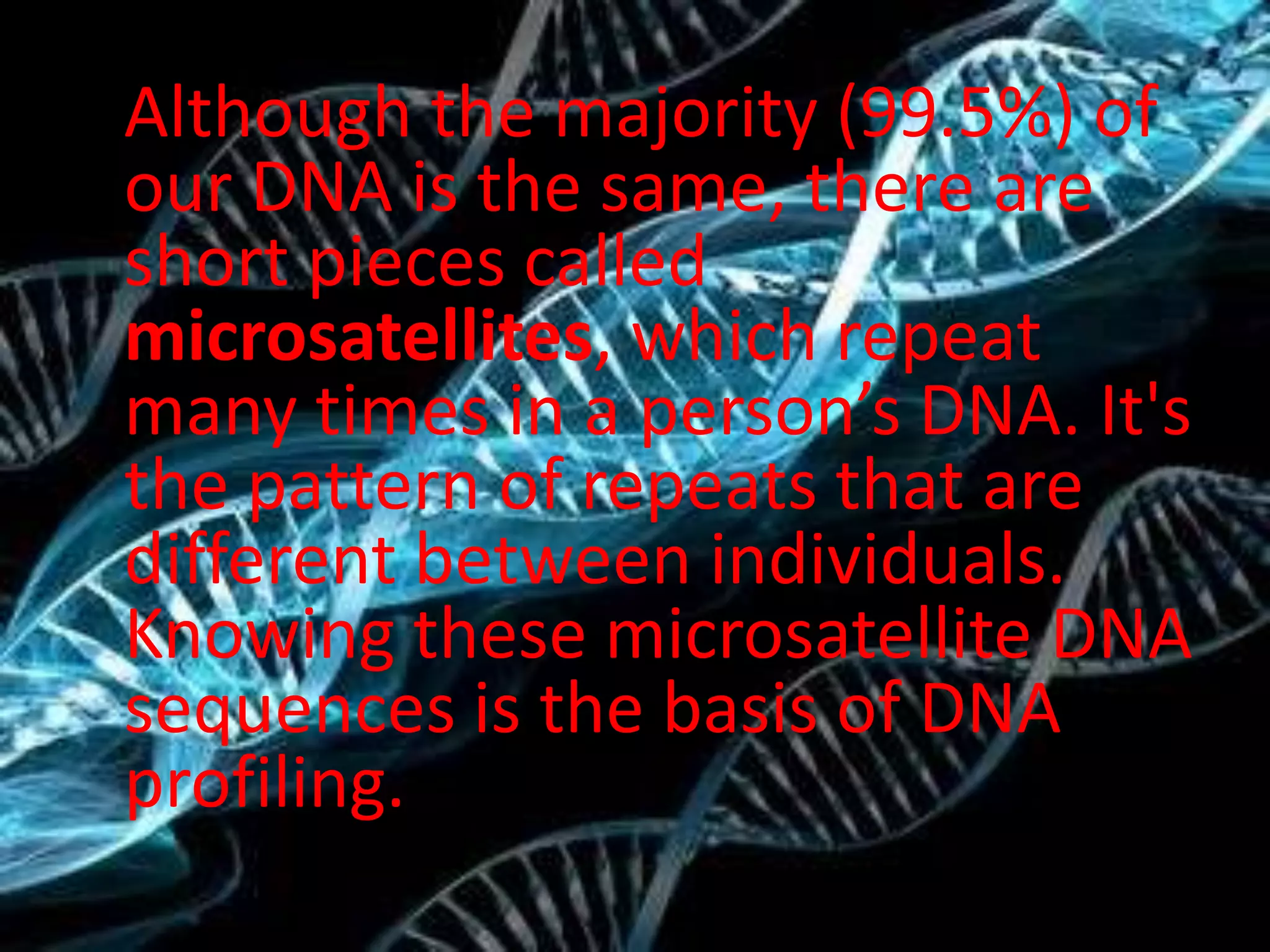 Dna profiling | PPTX
