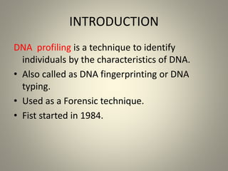 Dna profiling | PPT