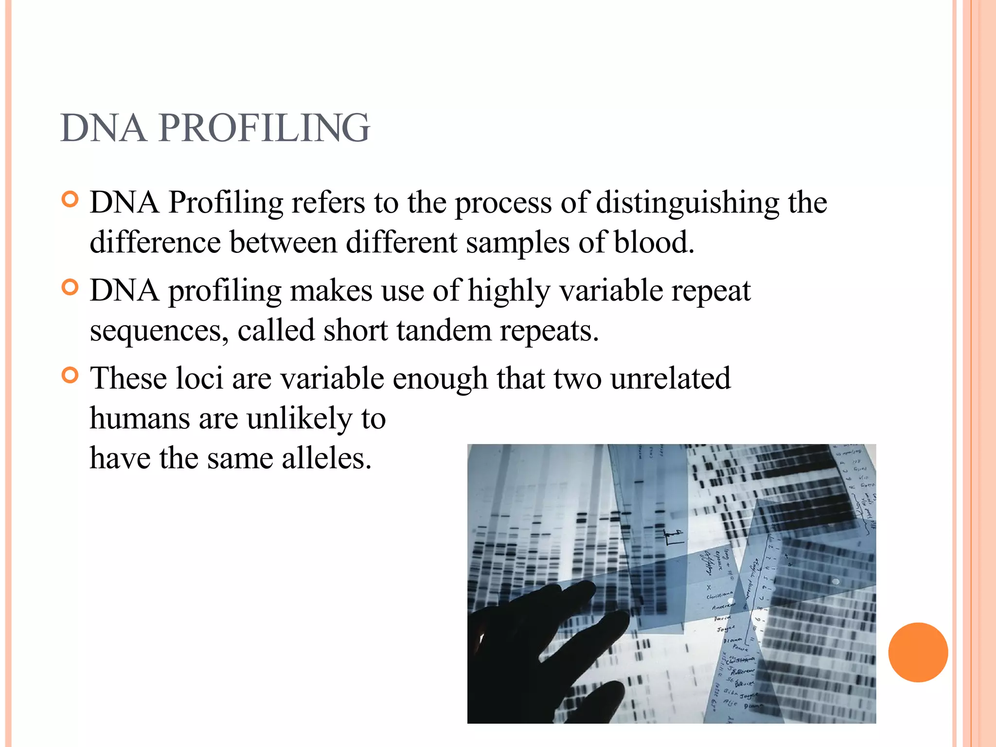 Jama's DNA Profiling Revision Powerpoint | PPT | Chemistry | Science