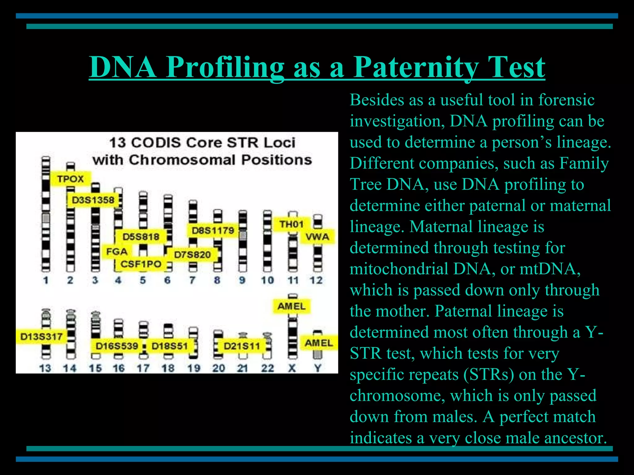 Dna profiling presentation x2 | PPT