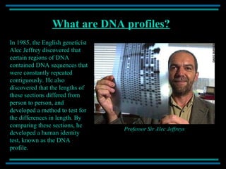 Dna profiling presentation x2 | PPT