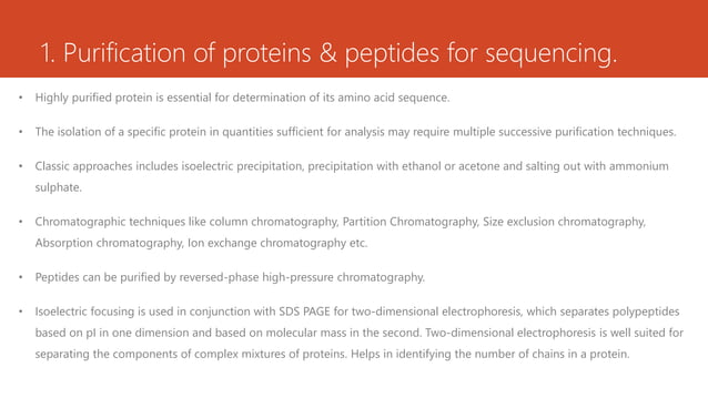 Automated DNA sequencing ; Protein sequencing | PDF | Chemistry | Science