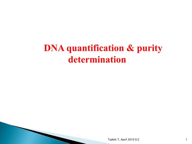 Dna quantification | PDF