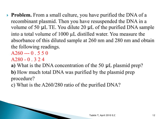 Dna quantification 2011 ec | PPT