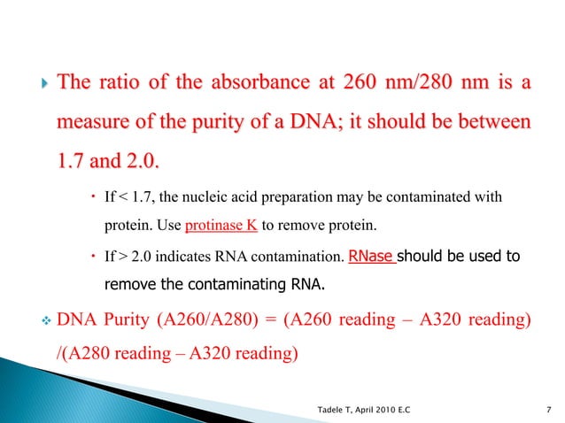 Dna quantification 2011 ec | PPT