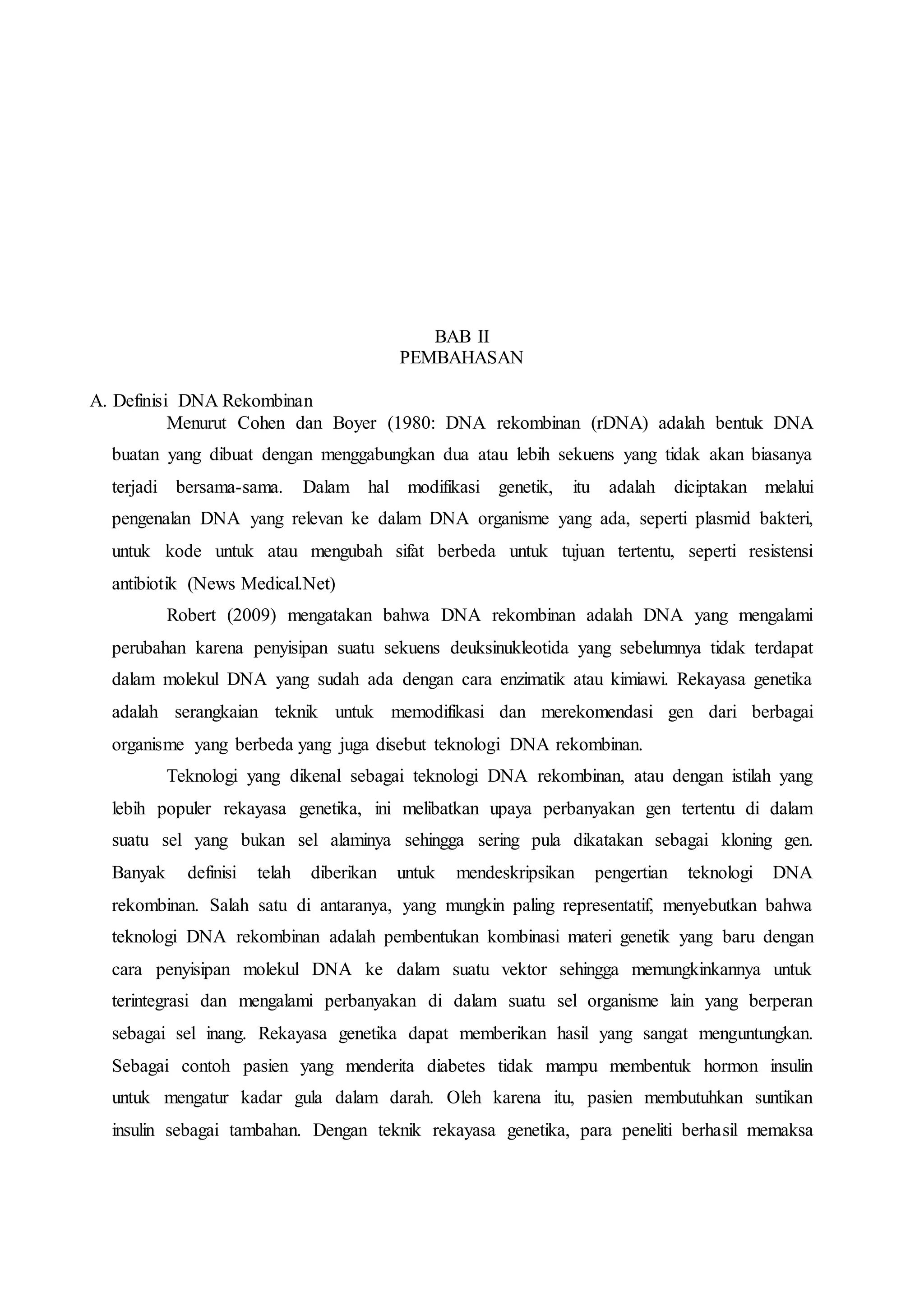 Dna rekombinan | DOCX