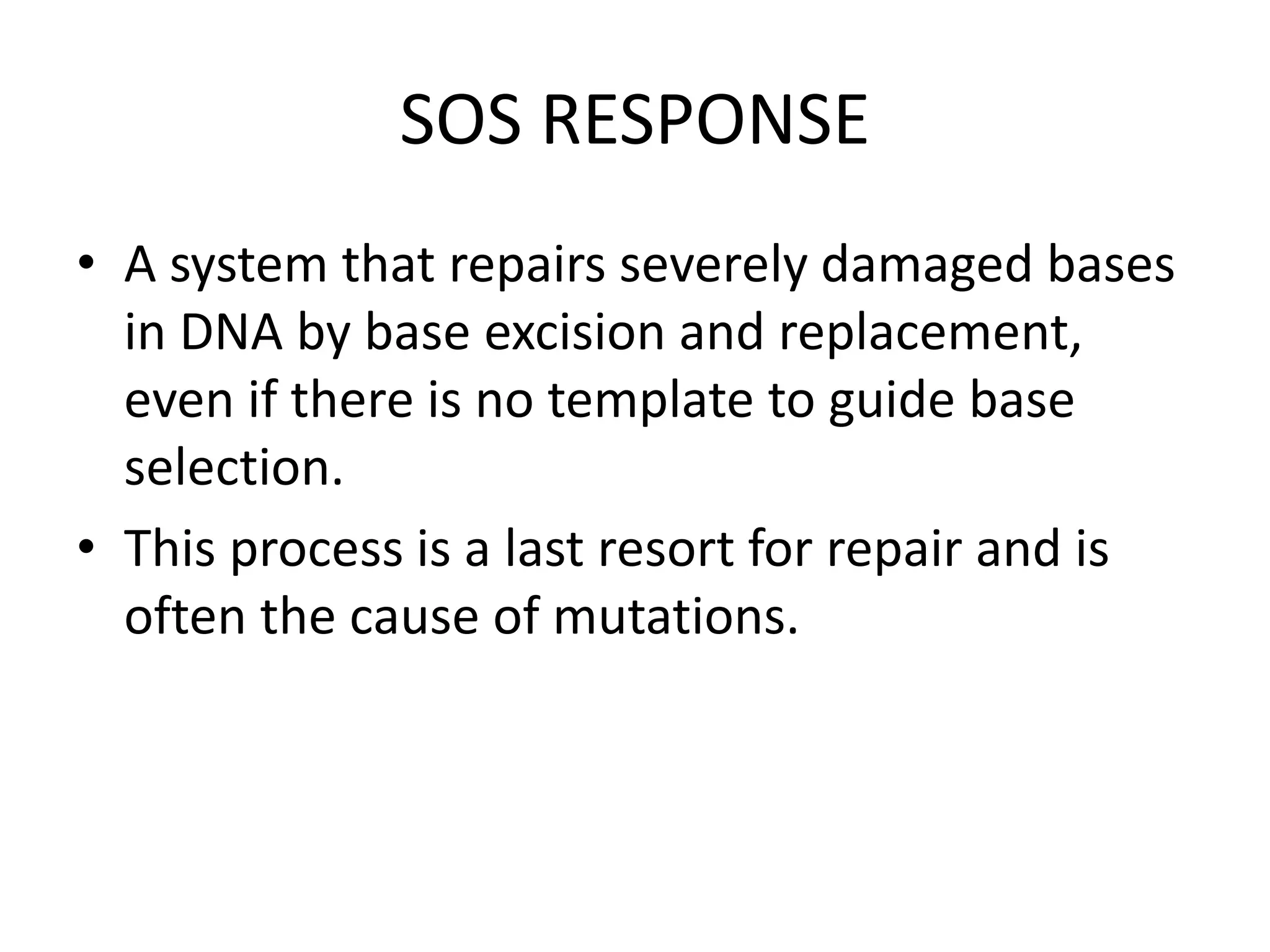 DNA Repair Mechanisms | PPT