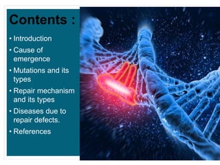 DNA Repair and its types | PPTX | Chemistry | Science
