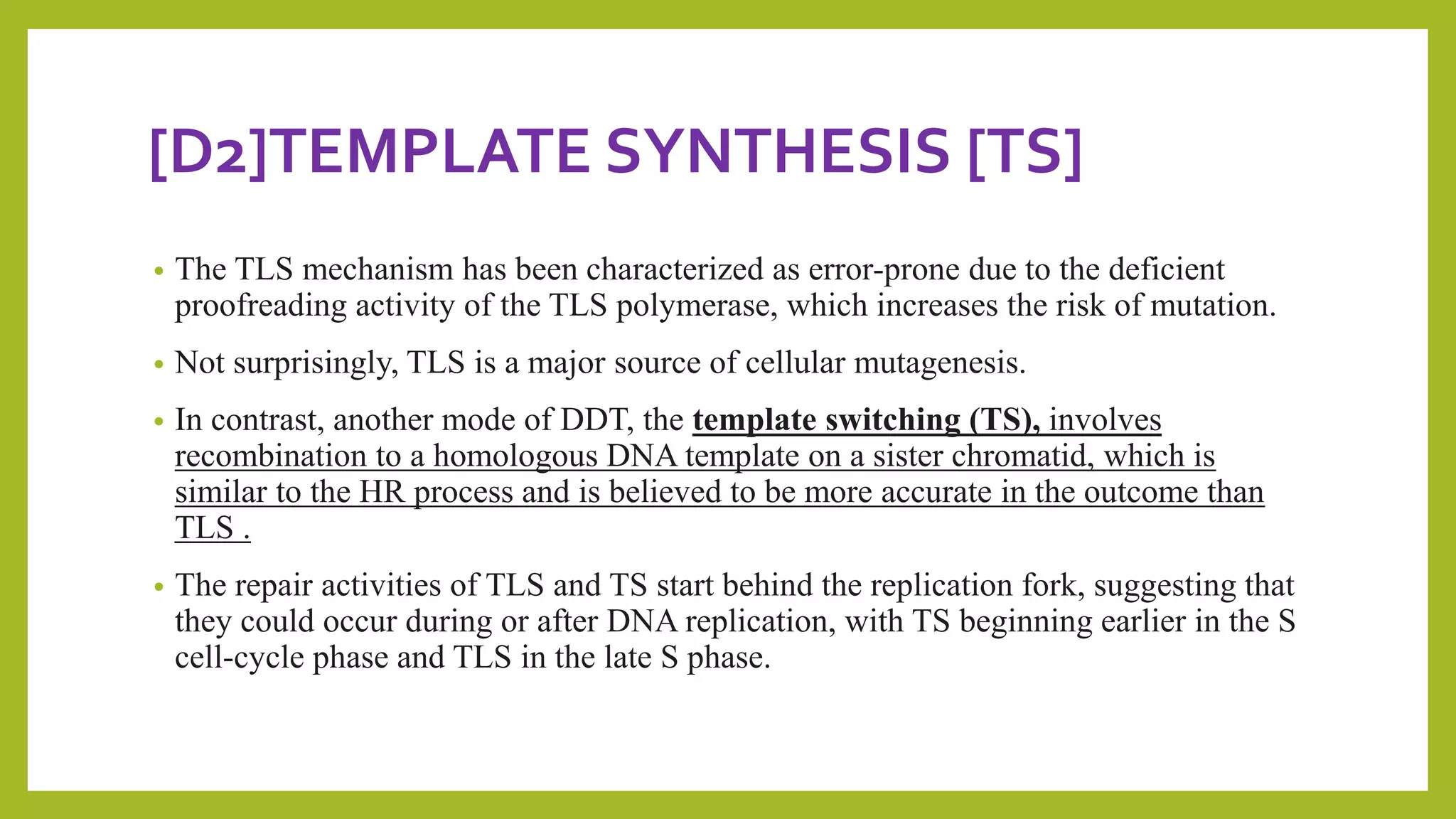 dna repair mechanism.pptx | Chemistry | Science