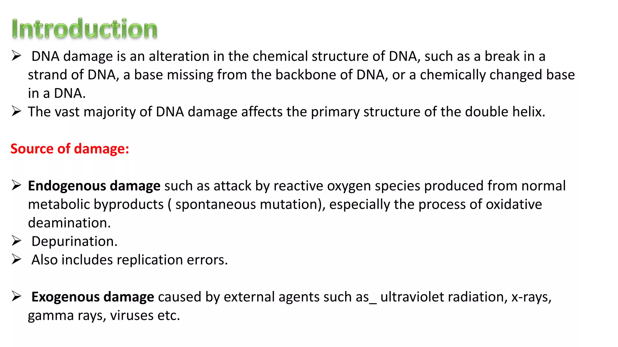 Dna repair mechanisms | PPTX