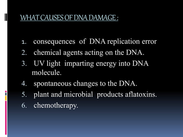 DNA repair mechanisms | PPTX