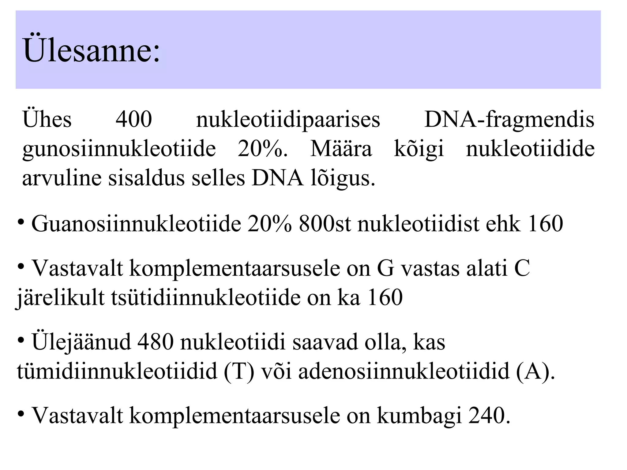 DNA replikatsioon | PPT