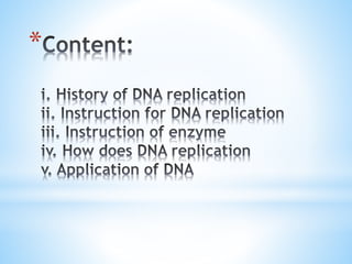 Dna replication | PPTX