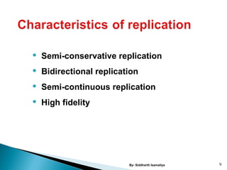 Dna replication | PPT | Chemistry | Science