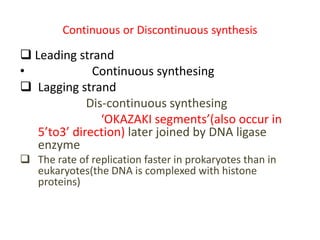 Dna replication JNVU | PDF
