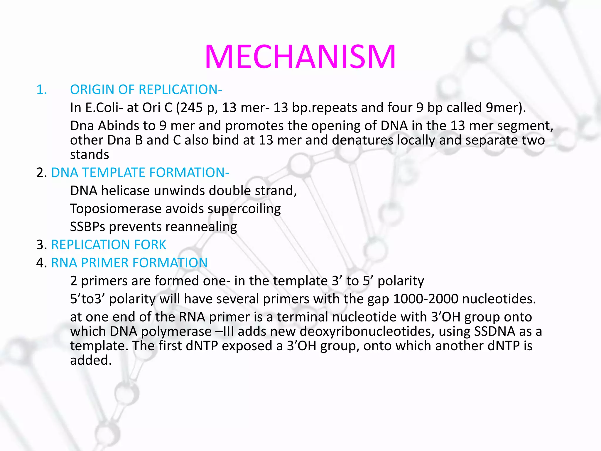 Dna replication | PPTX