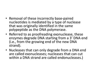 THE MECHANISM OF DNA POLYMERASE & CHEMICAL NATURTE TOPIC OF MOLECULAR ...
