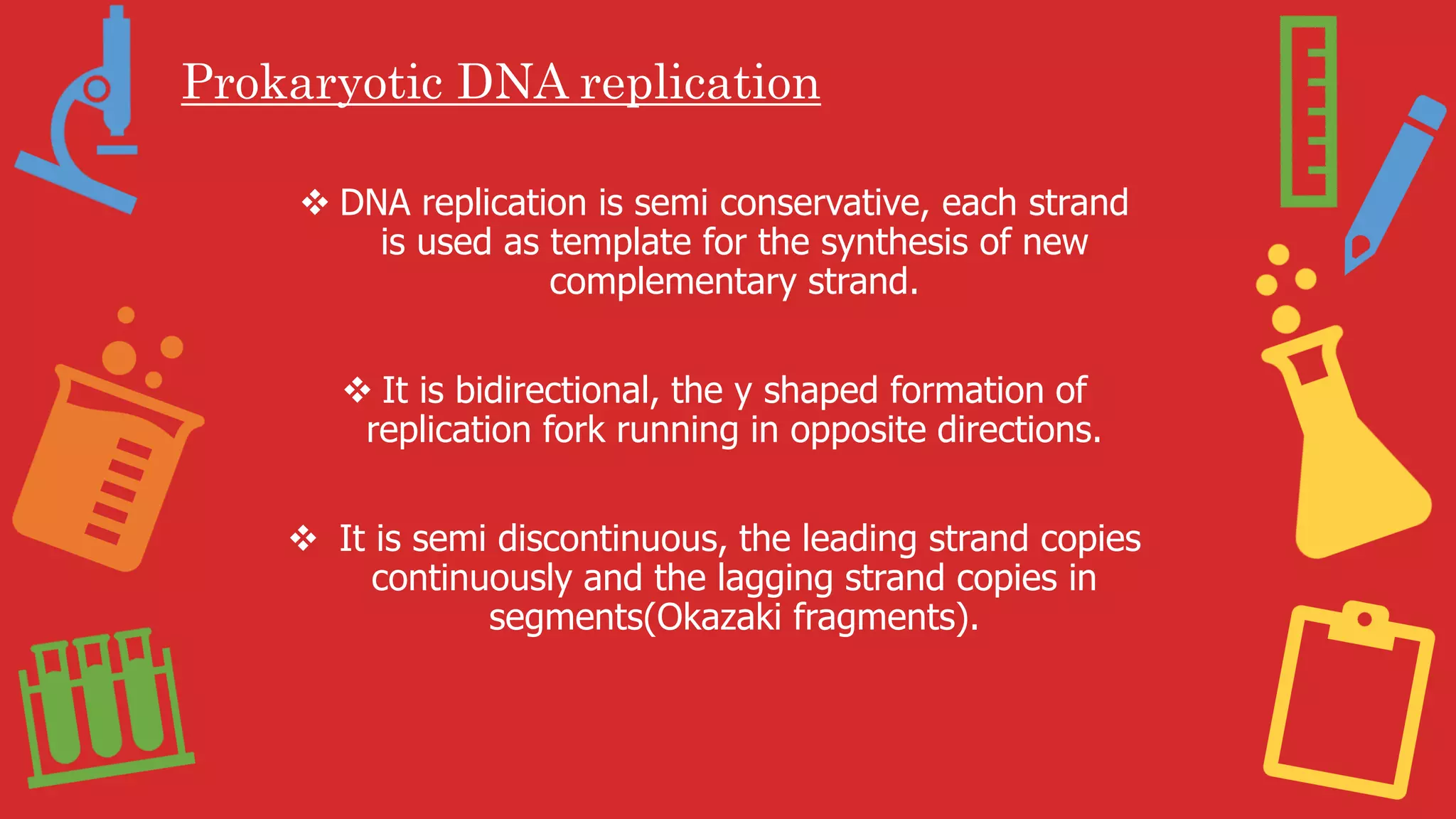 DNA replication in prokaryotes | PPTX